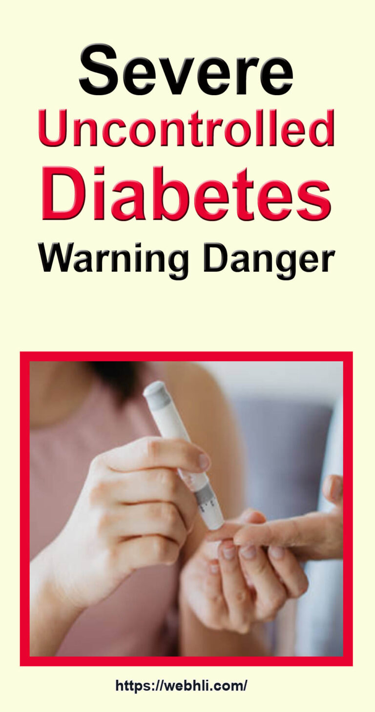 Severe Uncontrolled Diabetes Warning Danger | Healthy Lifestyle